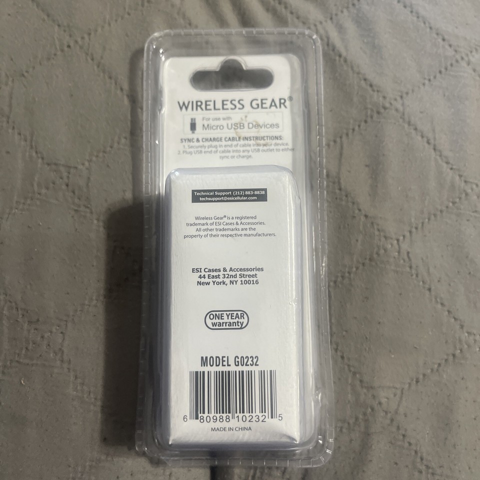 Wireless Gear 10 ft sync/charge BRONZE cable for Micro USB Devices | eBay
