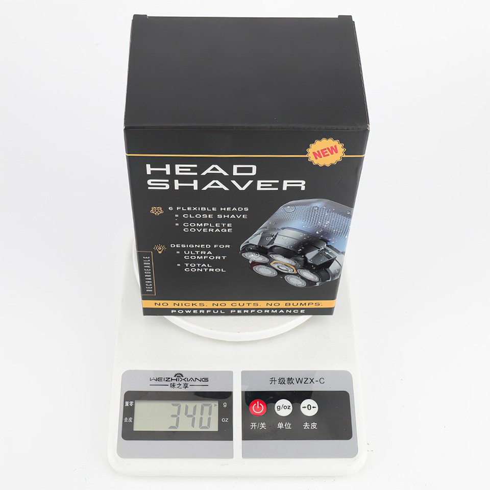 6D Electric Head Shaver for Bald Men Magnetic Razor Wet/Dry Beard Hair ...