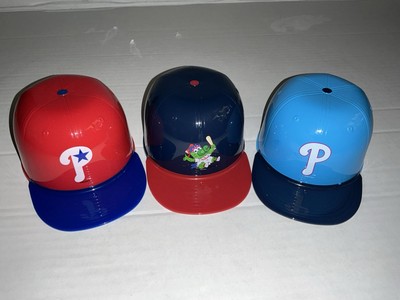 PHILLIES 2025 LOT OF 3 ICE CREAM HAT HELMET CUP BABY PHANATIC-RED-BLUE ...