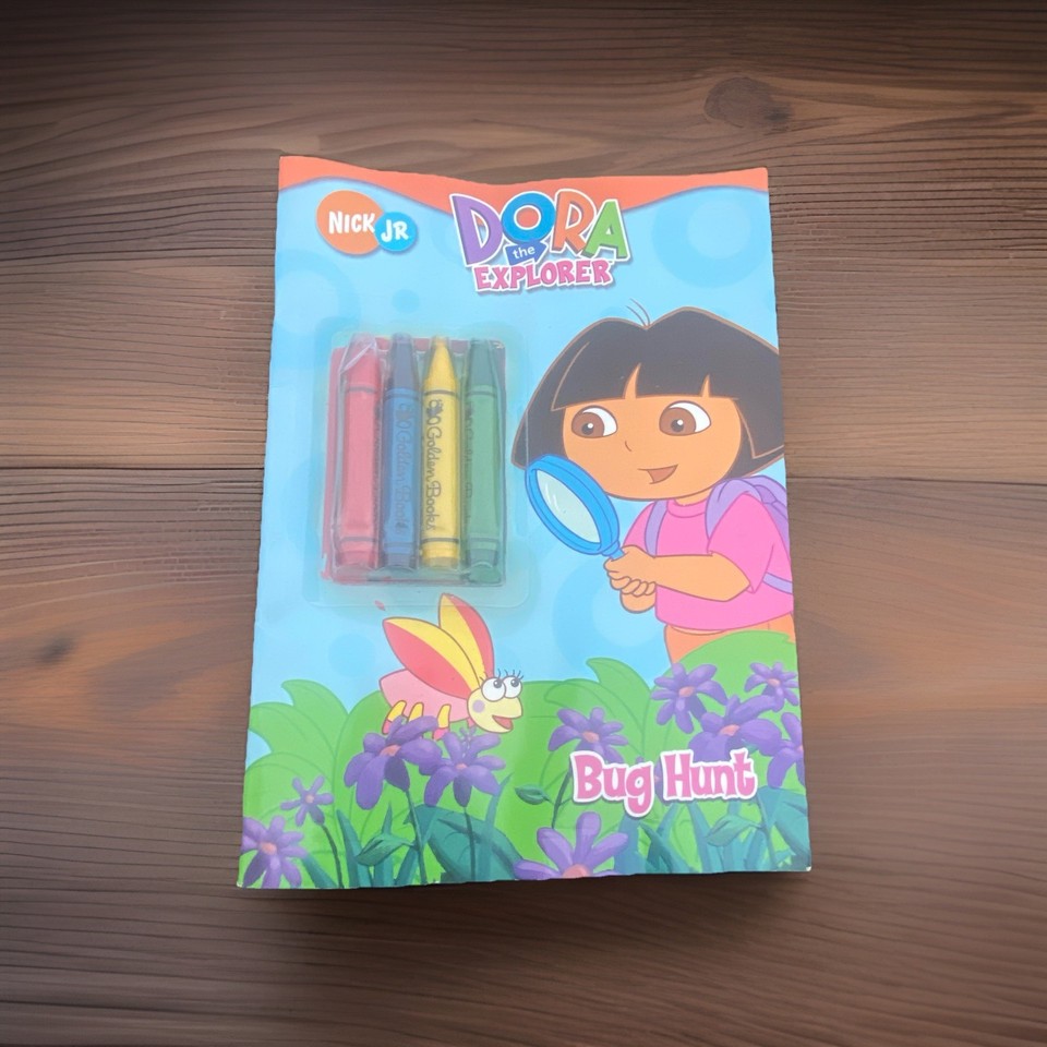Dora The Explorer 3-Book Set Big Golden Book Paint Box Book Color Plus ...