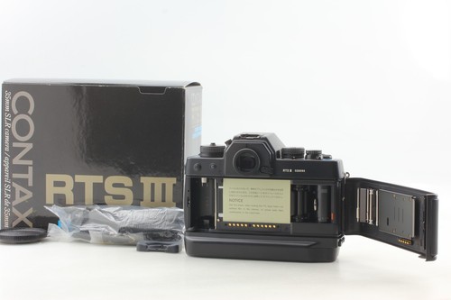 ⏯ Rare [Unused in Box] Contax RTS III 35mm SLR Film Camera Black Body ...