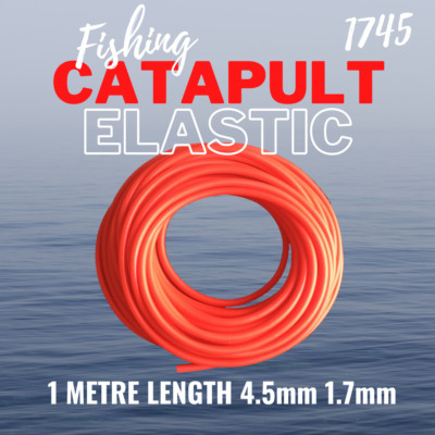 1M 4.5mm RED Tubing Fishing Rubber Catapult Slingshot Elastic 1745 ...
