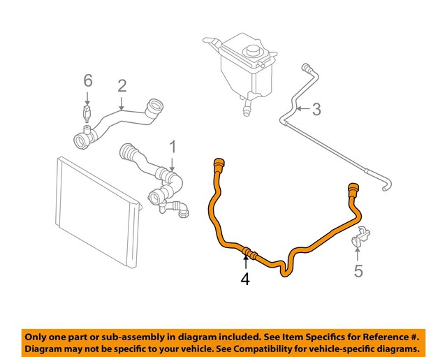 BMW 17127560160 Genuine OEM Factory Original Return Hose for sale ...
