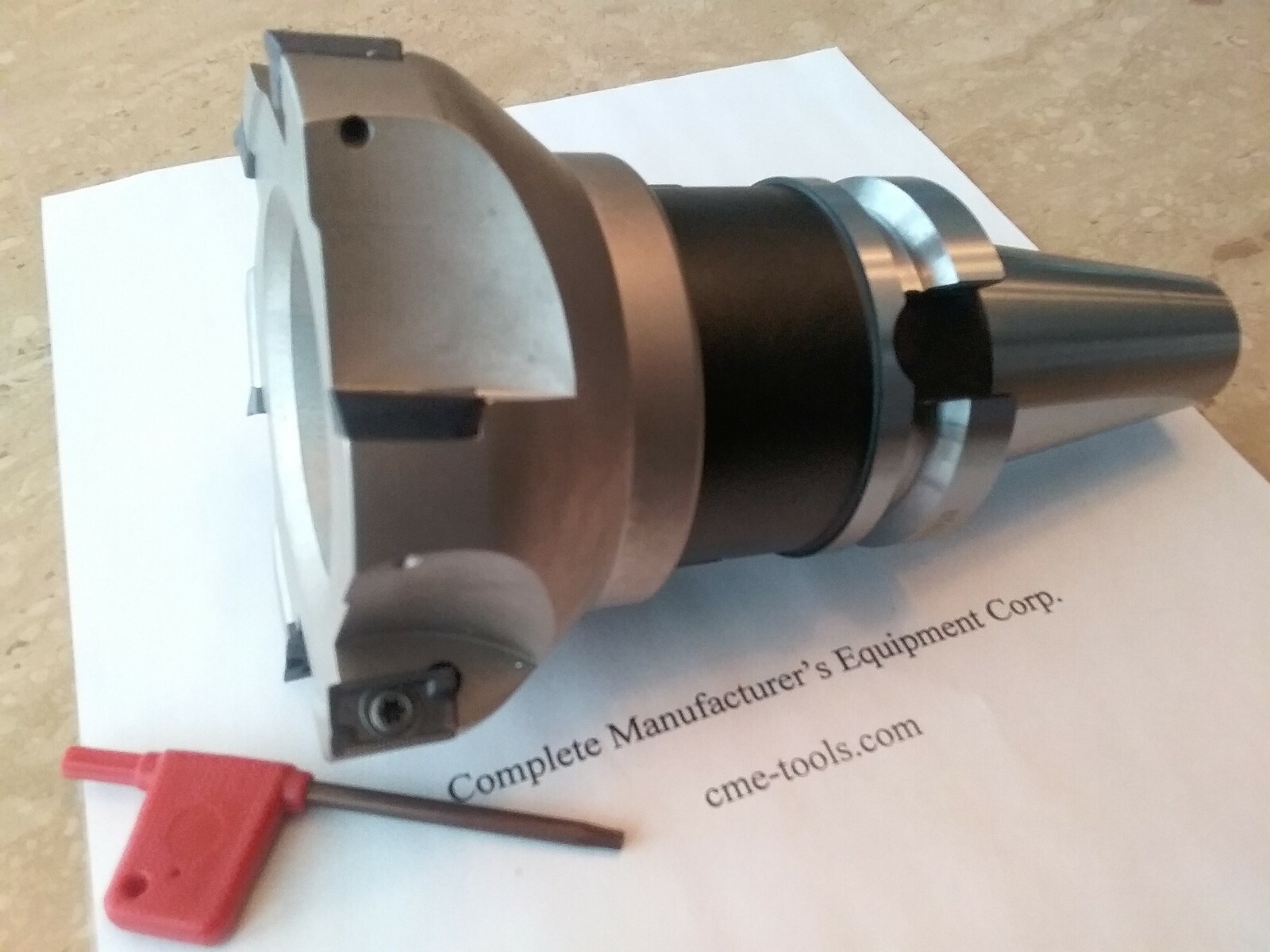 4" 90 degree indexable face shell mill,face milling cutter APKT w. BT40 ...