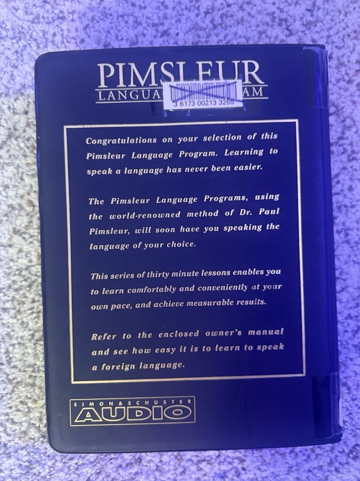 Swiss German Language 5 CD Set Pimsleur Learn To Speak And Understand ...