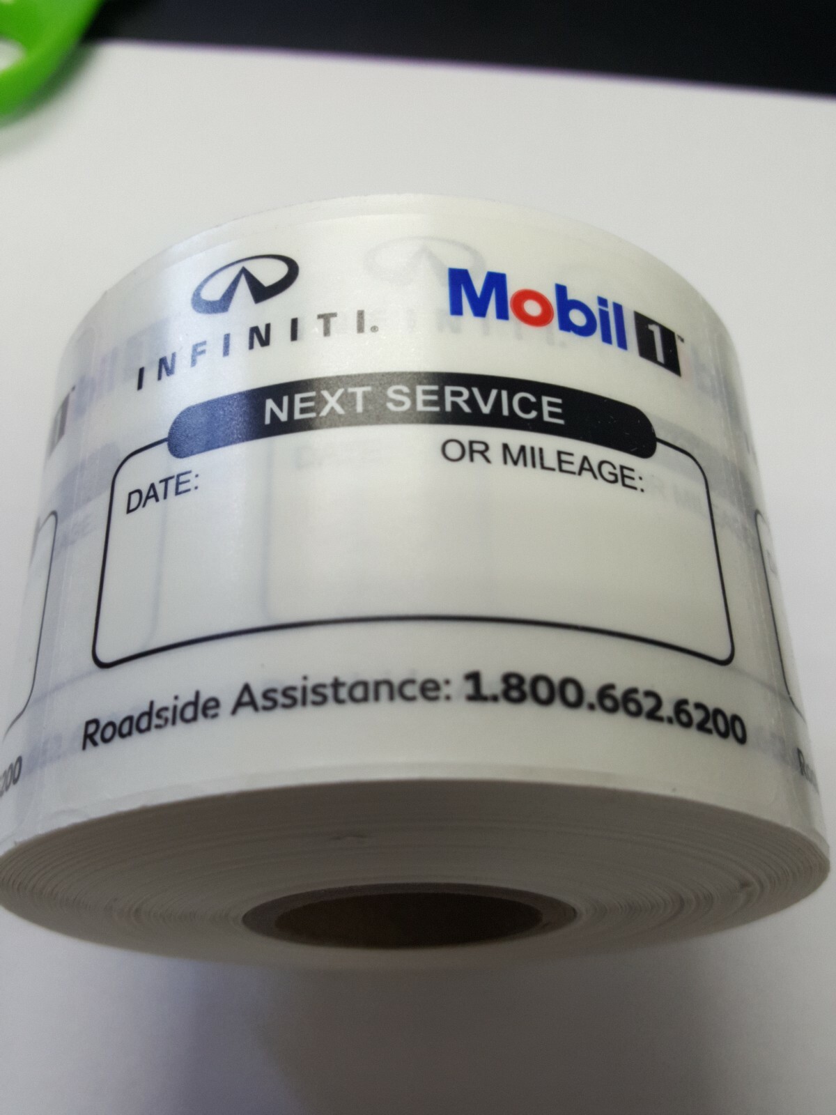 INFINITI MOBIL 1 Oil Change Stickers (100 Stickers) | eBay