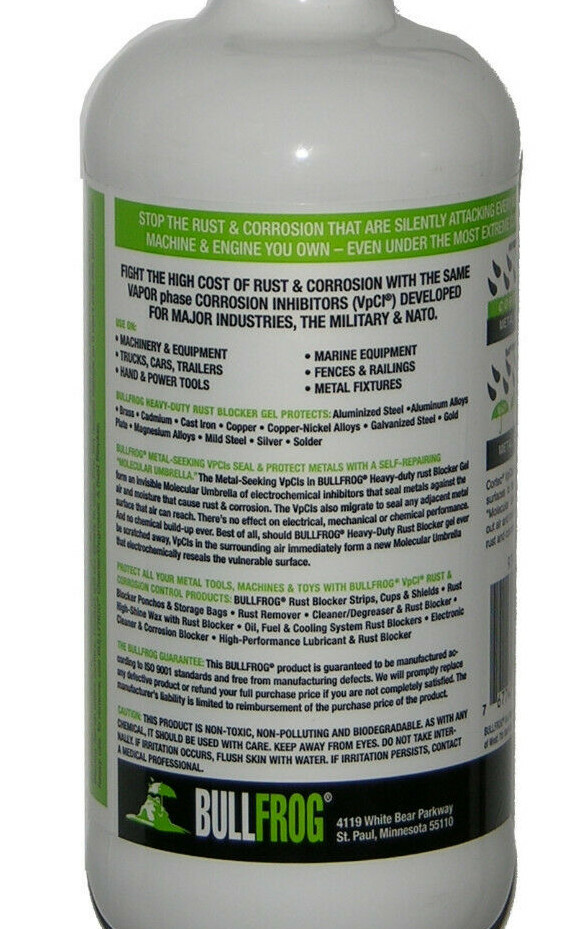 BullFrog 93896 Rust Blocker Heavy Duty Gel Protects Against Formation ...