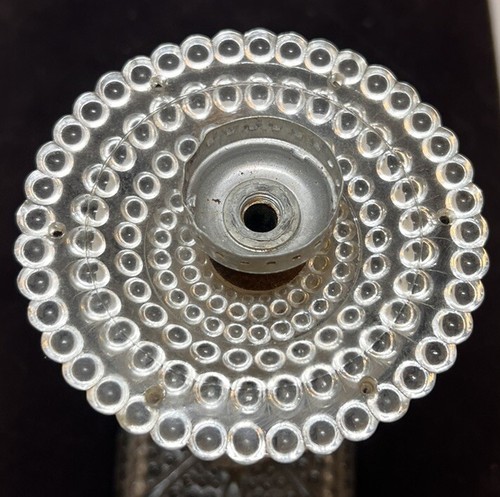 Lot of 2 BOUDOIR VANITY LAMPs CUT GLASS & HOBNAIL FRENCH STYLE ART DECO ...