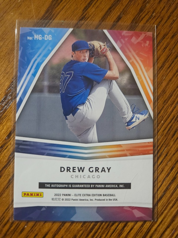 Drew Gray Auto -2022 Elite Extra Edition Hidden Gems Autograph HG-DG ...