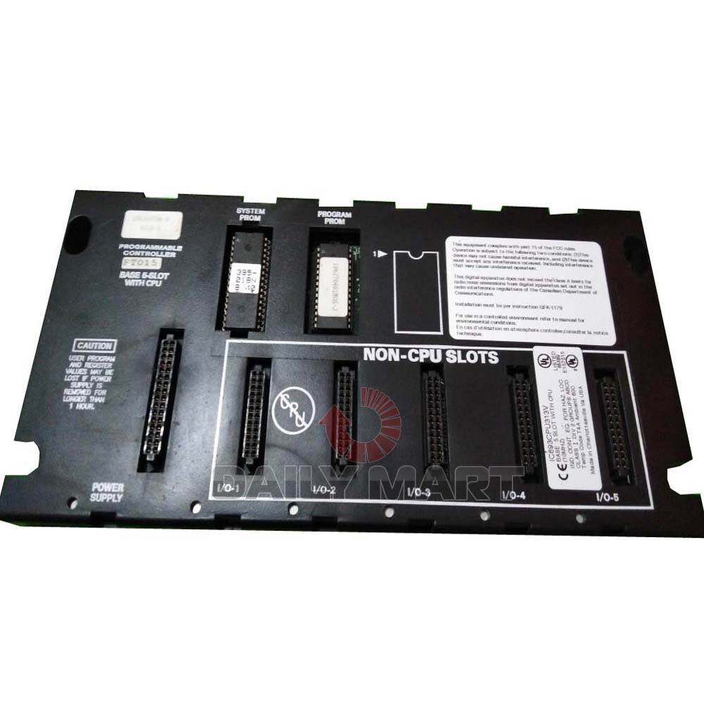 Used & Tested GE FANUC IC693CPU313V 5-Slot PLC Baseplate w/CPU | eBay