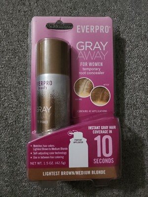 Everpro Gray Away Root Cover Up Spray 0.75oz - Lightest Brown / Medium ...