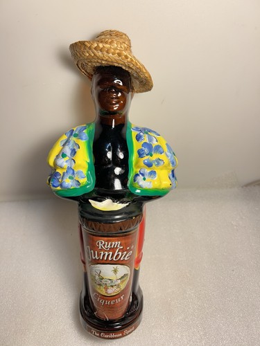CARIBBEAN RUM JUMBIE LIQUEUR MAN ON BONGO DRUMS ISLAND RUM BOTTLE ...