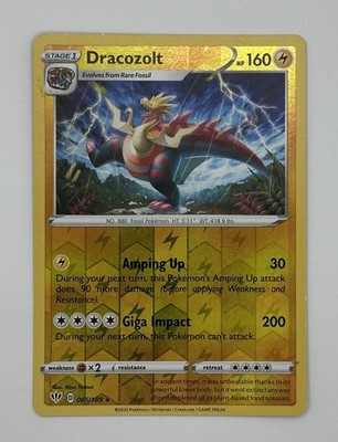 Pokémon TCG Darkness Ablaze Dracozolt Reverse Holo Card 065/189 NM | eBay