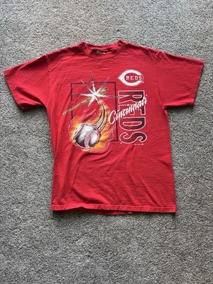 Vintage Logo 7 Cincinnati Reds Baseball red casual SS t-shirt 1995 ...