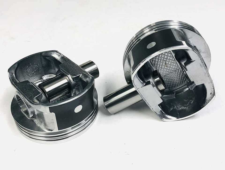 SILVOLITE Flat Top Pistons/8 FLOATING+MOLY Rings Chevy Pontiac 5.7L LS1 ...