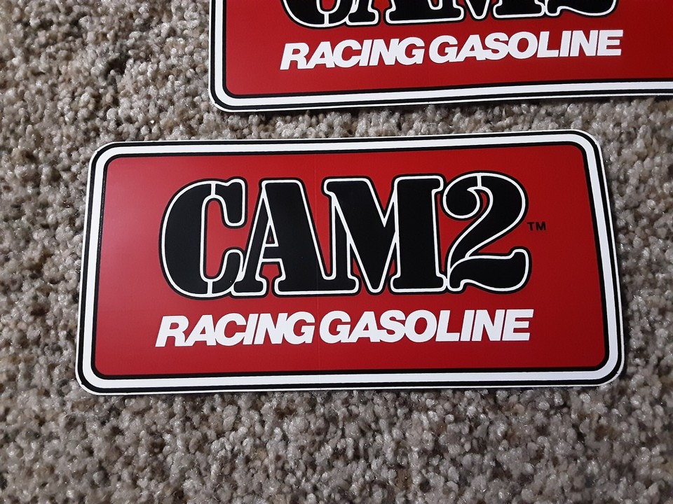 2 Vintage CAM 2 Racing Fuel Gas Racing Decals Stickers NHRA Nascar Rat ...