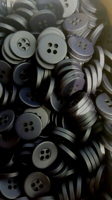 Dark Navy Blue Buttons, 4 Hole Sewing/Crafts Buttons 15mm - 12 Pieces ...