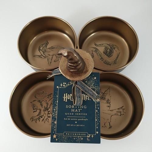 Harry Potter Sorting Hat Quad Server Snack Bowl By PotteryBarn | eBay