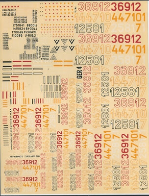 HIS-AIR-DEC DECAL SHEET GER4 9x11 INCHES WW2 GERMAN LUFTWAFFE CODE ...