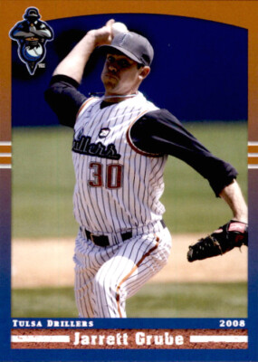 2008 Tulsa Drillers Grandstand #11 Jarrett Grube Corunna Indiana ...