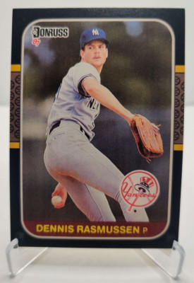 1987 DONRUSS #175 DENNIS RASMUSSEN New York Yankees baseball card | eBay