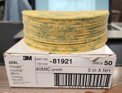 3M 268L Hookit Microfinishing Film 40 Mic 50 pcs - New In Box 051144 ...