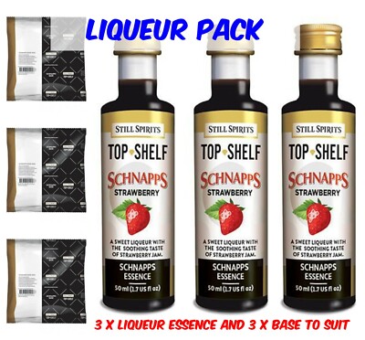 Still Spirits Top Shelf Strawberry Schnapps and Schnapps Base 3 PACK | eBay