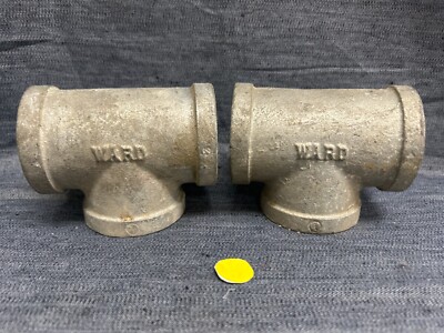 WARD TEE PIPE FITTING 1-1/2" X 1-1/2" X 1-1/2" LOT OF 2 | eBay