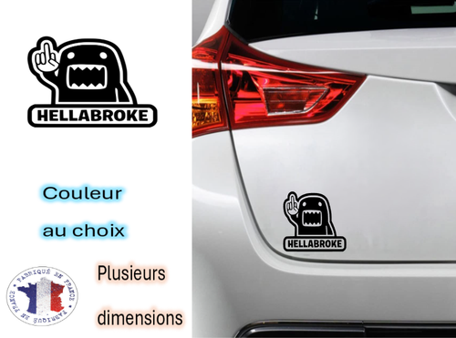 stickers Hella broke autocollant tuning car japon drift jdm voiture atv ...
