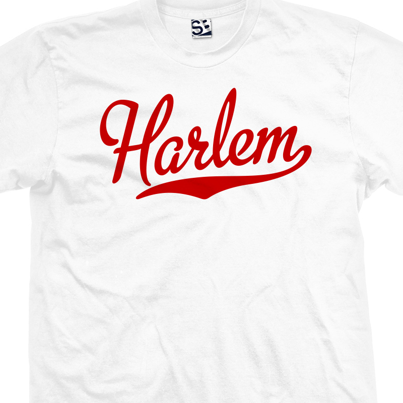 Harlem Script T-Shirt | Baseball Jersey Tail Sports Team NY Gift Logo ...