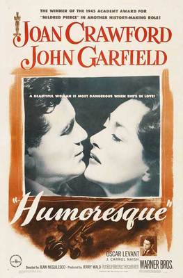 HUMORESQUE Movie POSTER 27x40 Joan Crawford John Garfield Oscar Levant ...