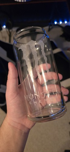 Monster Energy Custom Glass Engraved 20 Oz Cup Design New | eBay