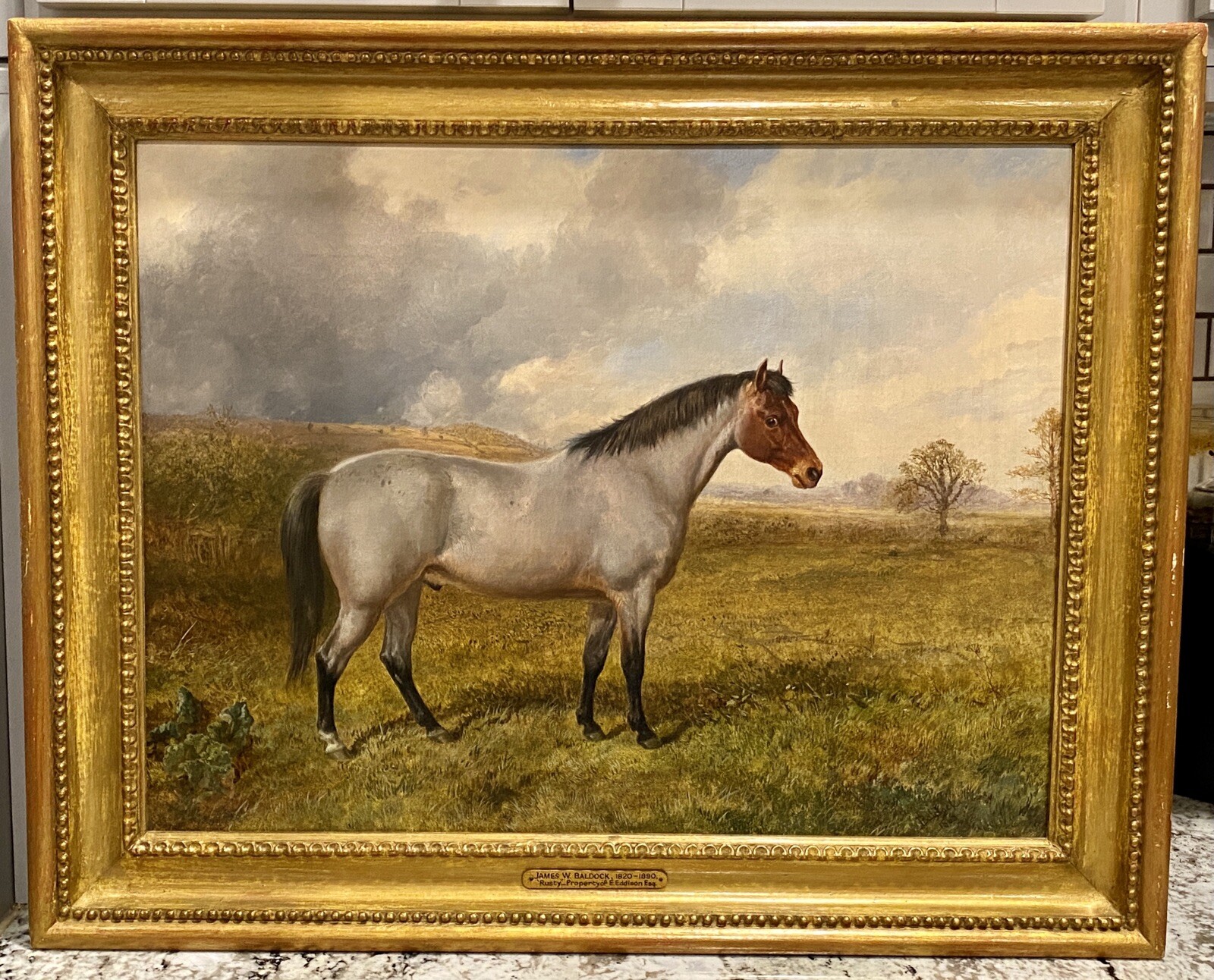ORIGINAL Equestrian Portrait of "Rusty" by James Walsham Baldock (1820 ...