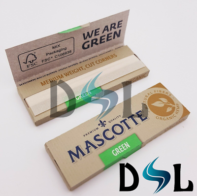 Mascotte Green Organic Rizla Standard Rolling Papers Unbleached Hemp ...