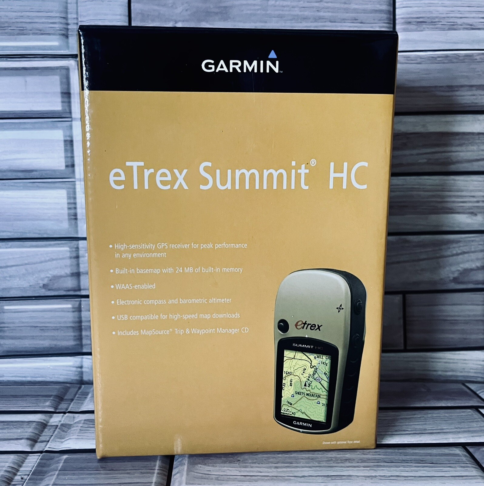 Garmin eTrex Summit HC Handheld GPS Camping Hiking Hunting w/ CD & new ...