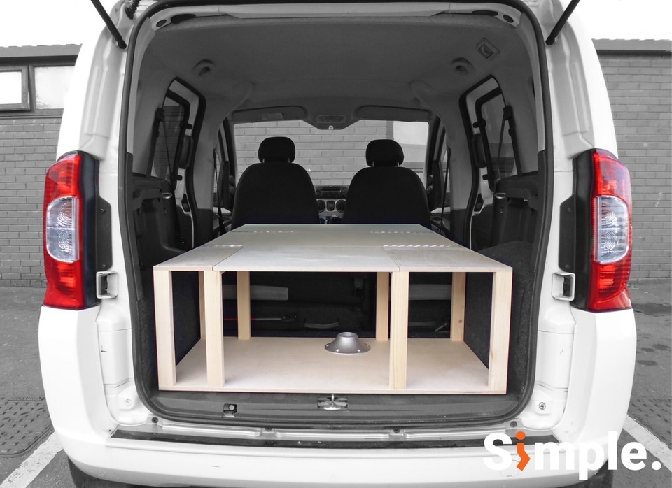 Peugeot Bipper Tepee Camper Van Conversion Module by Simple Camper Vans ...