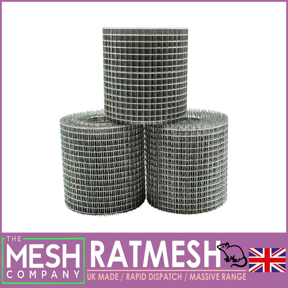 The Mesh Company Galvanised Rat Mesh Roll | Rodent Proofing Welded ...
