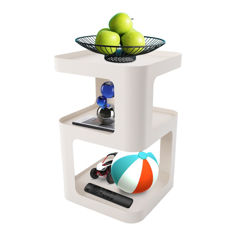 3 Tier Side Table Modern Coffee Table Sofa Bedside Table Storage ...