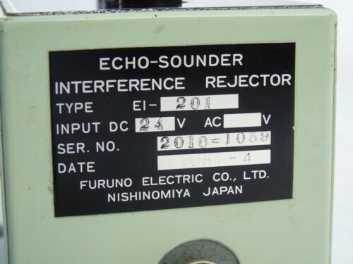 NOS FURUNO ELECTRIC JAPAN ECHO SOUNDER INTERFERENCE REJECTOR EI 201 ...
