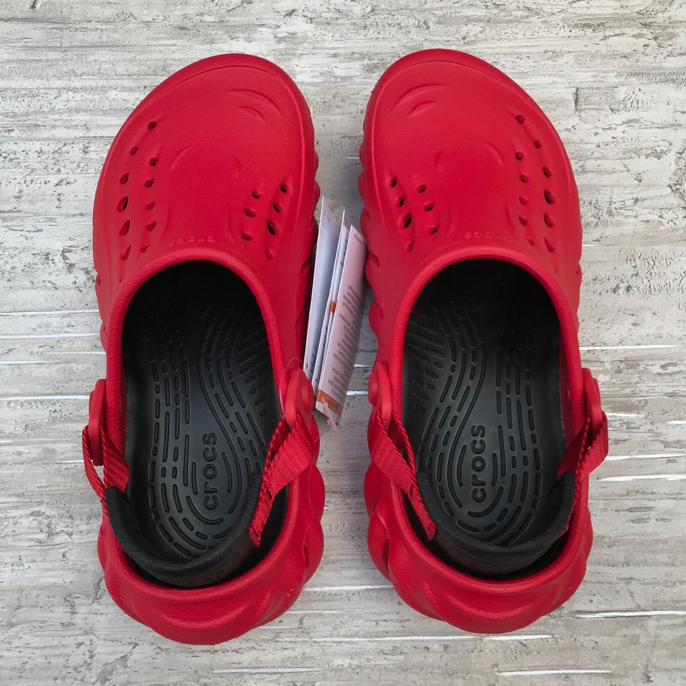 Crocs Echo Clog Red & Black Select-a-Size | eBay