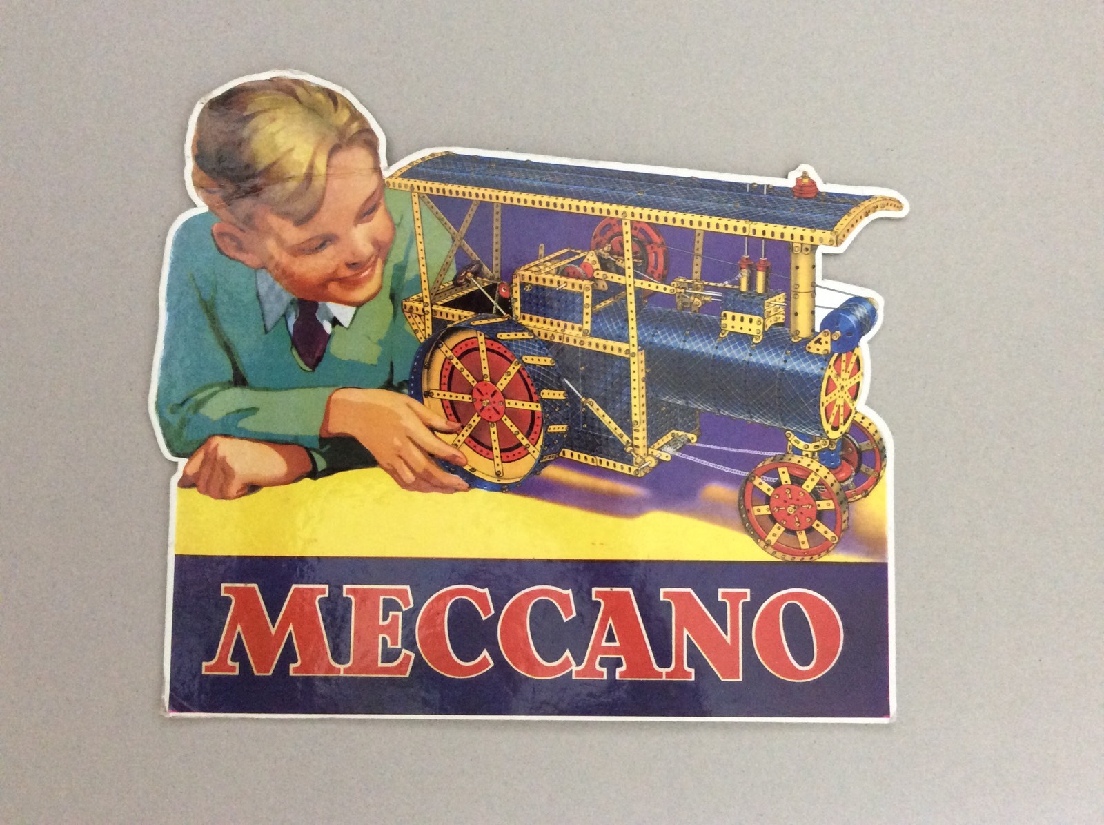 MECCANO CONSTRUCTION TOYS RETAIL SHOP DISPLAY CARDS HORNBY ENGLAND ...