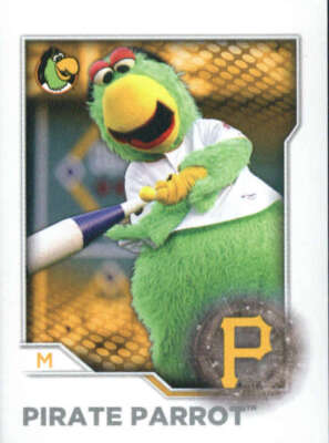 2017 Topps Stickers #283 Pirate Parrot Pittsburgh Pirates Baseball Card ...