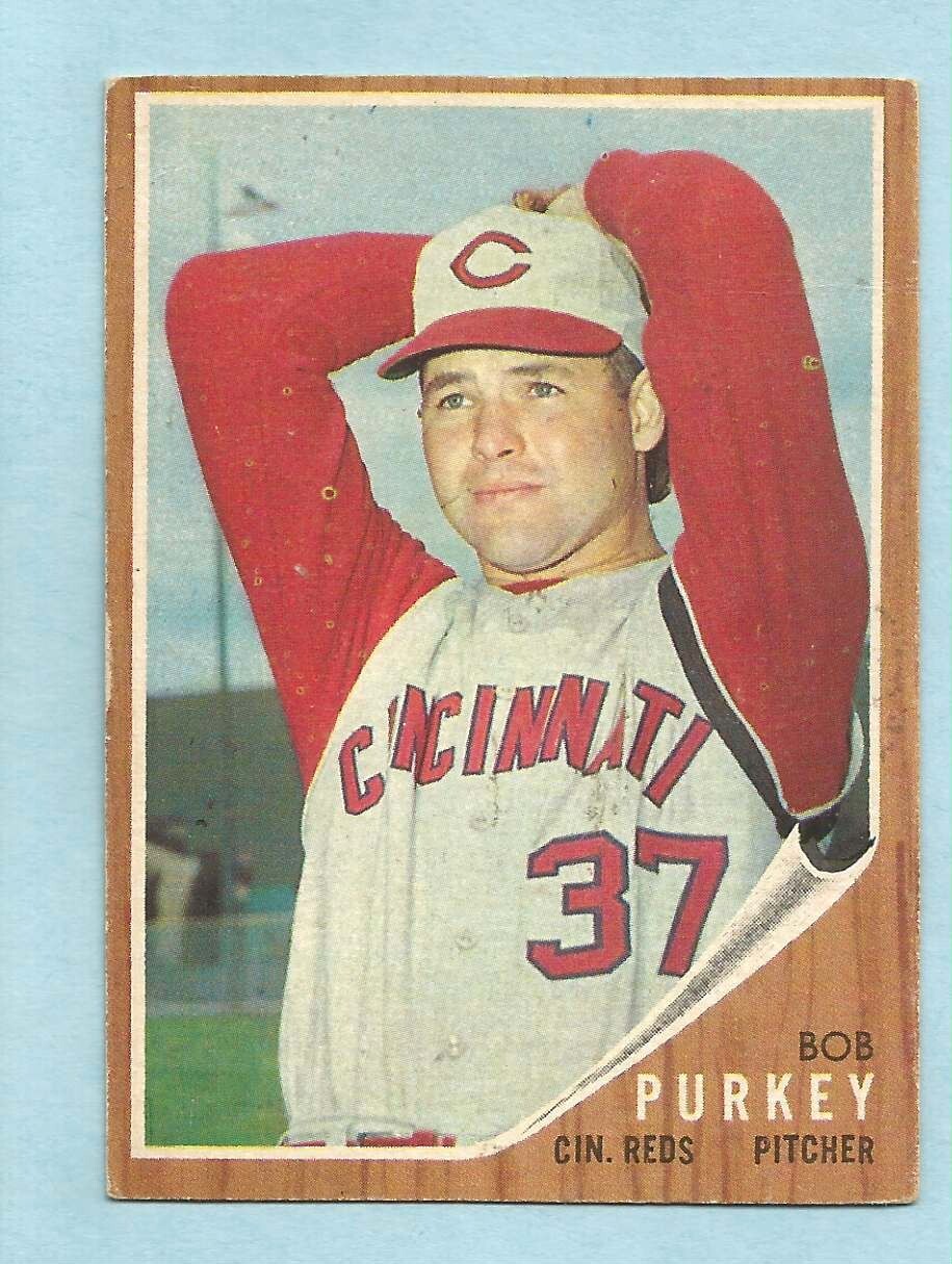 1962 Topps Baseball Bob Purkey #120 Cincinnati Reds VG | eBay