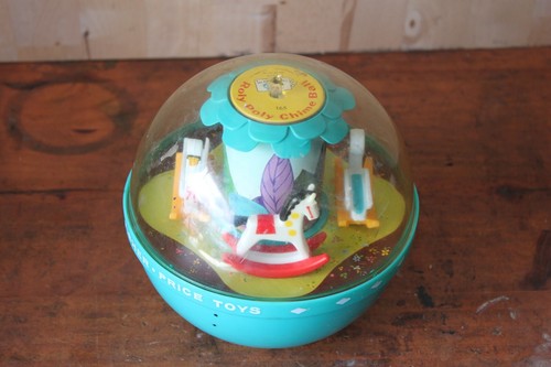 VTG 1966 Fisher Price Toys Roly Poly Chime Ball #165 Musical Baby ...