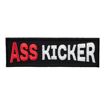 Ass Kicker Red White & Black Patch, Sayings Patches | eBay