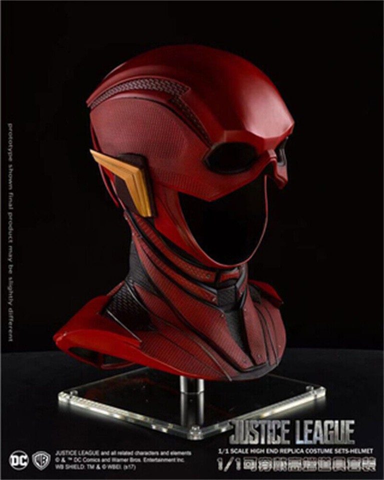 DC Justice League 1:1 Wearable Cosplay Prop Batman The Flash Helmet ...