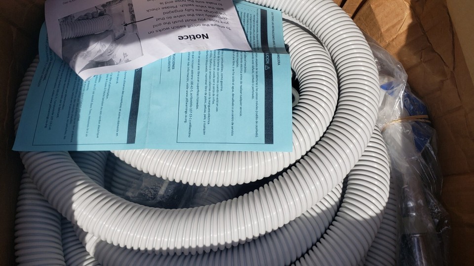 Genuine Vacuflo 35' Turbogrip Low Voltage Central Vacuum Hose w/ Rack ...