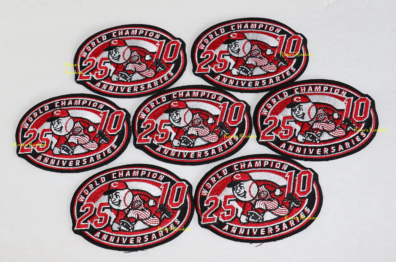 CINCINNATI REDS 25/10 MLB PATCHES - OFFICIAL AUTHENTIC MLB PATCHES - 7 ...