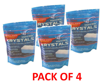 PACK OF 4 Kontrol / Kampa moisture damp condensation crystals 2.5kg ...