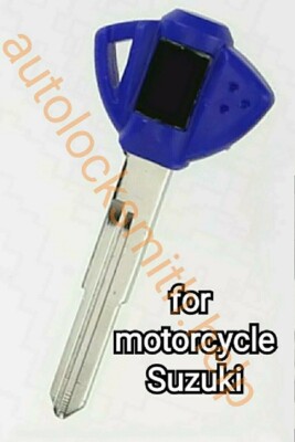 Motorcycle Key for Suzuki mc03 GSXR HAYABUSA Etc Not Chip blue | eBay UK